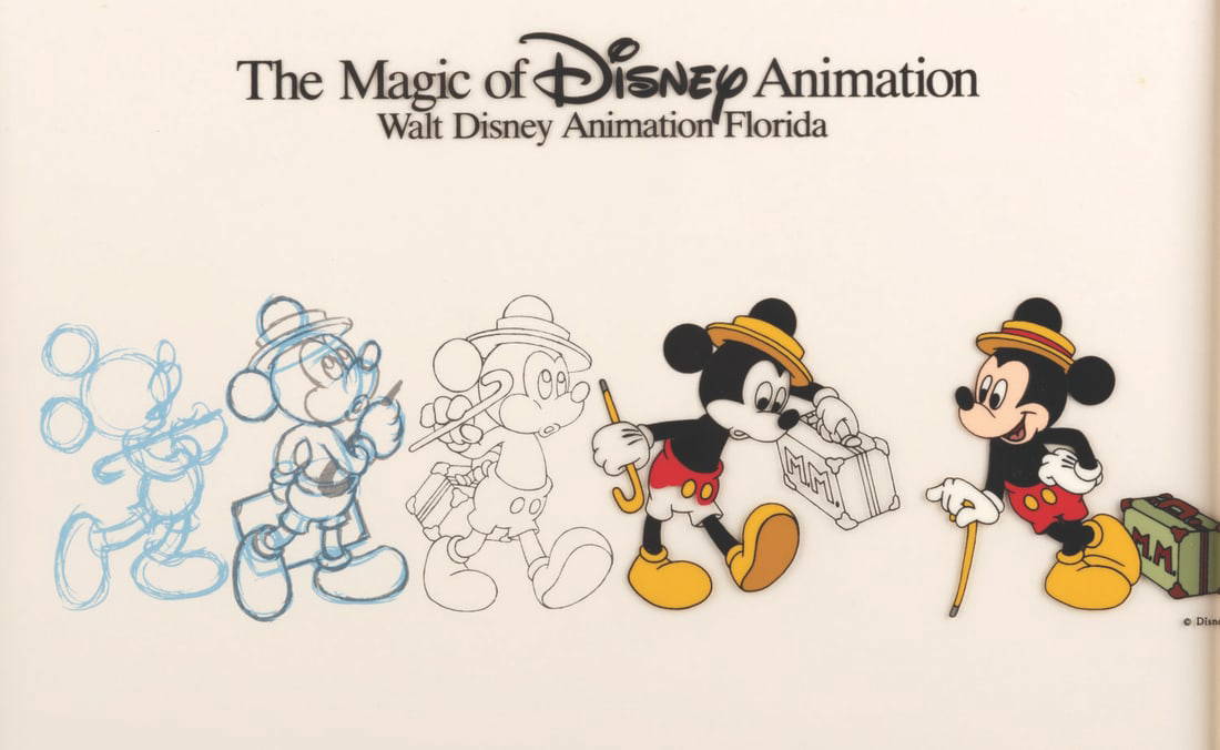 A Disney Animation Tour Mickey Mouse Cel. Auction