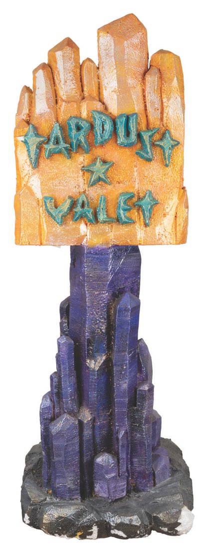 A Large "flintstones" Tardust Valet Sign. Auction