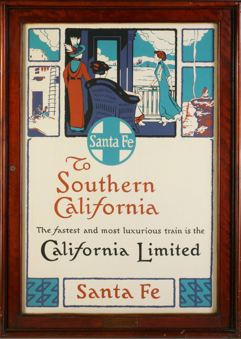 "santa Fe Railroad" Attraction Poster With Main Street
