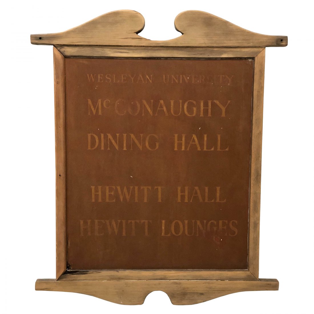 Vintage Wesleyan University McConaughy Dining Hall Sign - Nov 24, 2018 ...