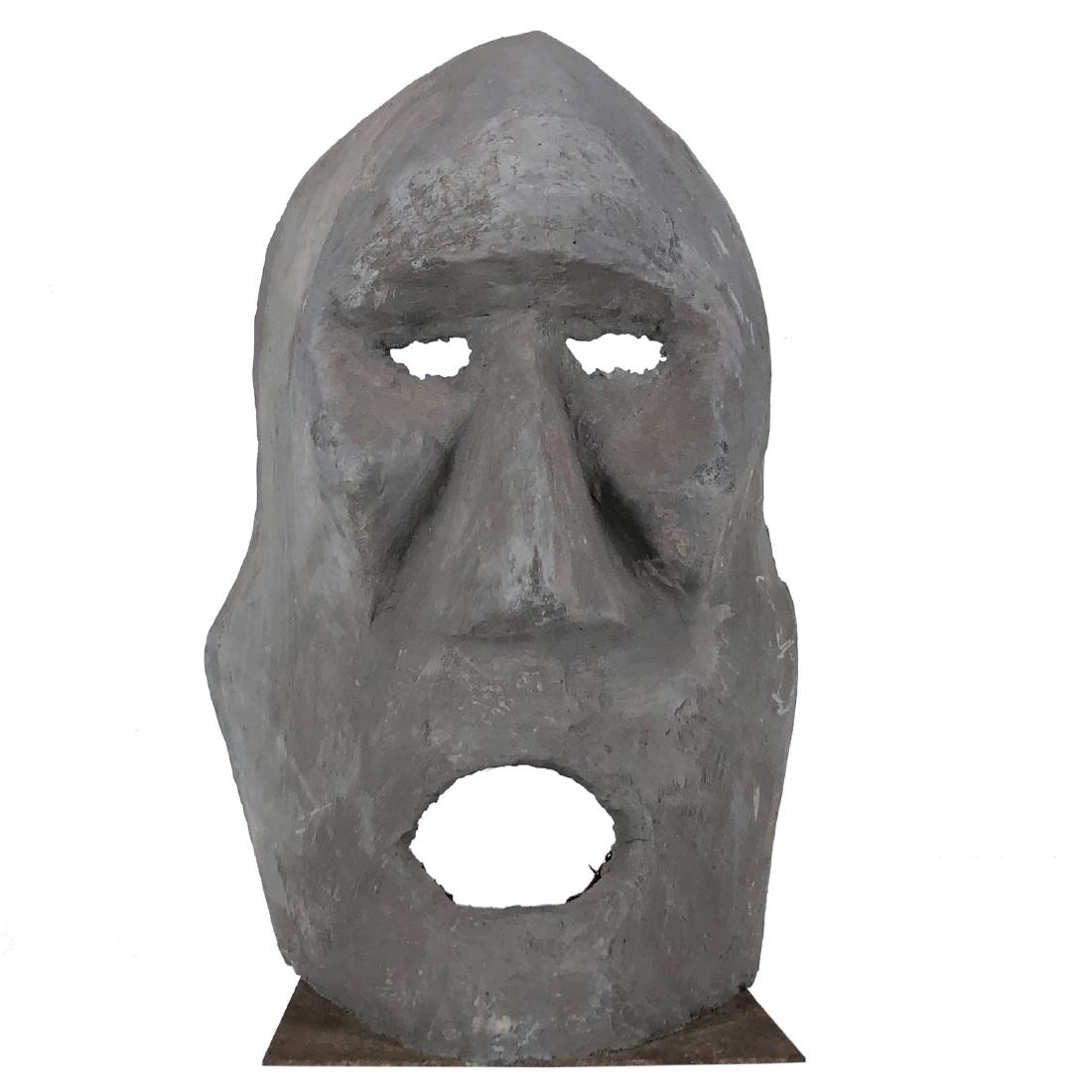 Large Modern Concrete/Mortar Artist Made Head