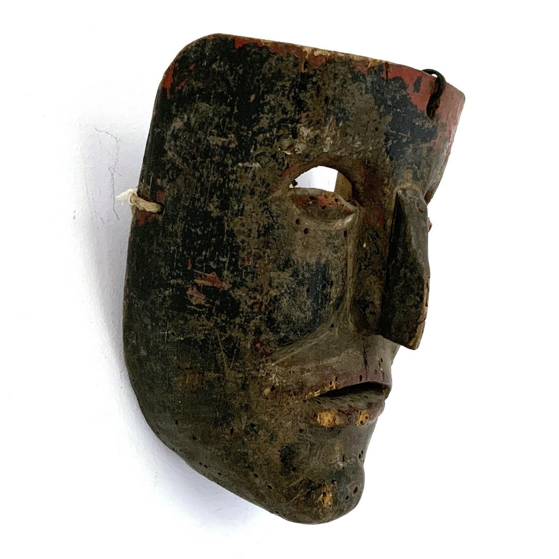Early 1900s Mexican Hand Carved Mask
