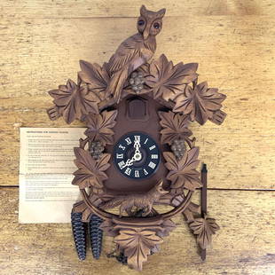Hubert Herr Black Forest Train Cuckoo Clock Made In Germany