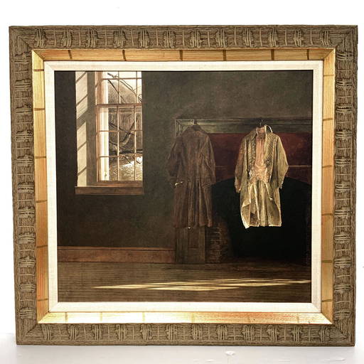 The Quaker Andrew Wyeth Collotype Ltd Print Orig Frame