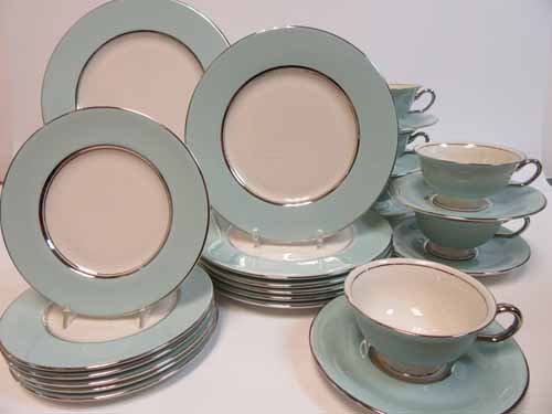 Castleton Turquoise China Service for 6