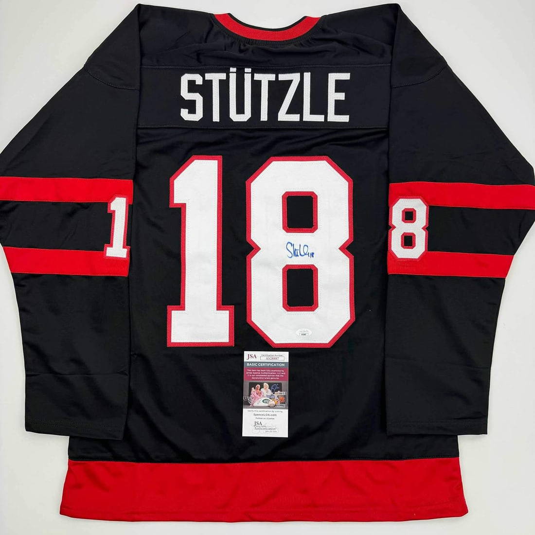 Autographed/signed Tim Stutzle Ottawa Black Hockey Jersey Jsa Coa Auction
