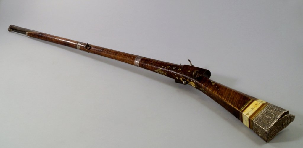 An Ottoman Balkan miquelet lock musket, 19th century,