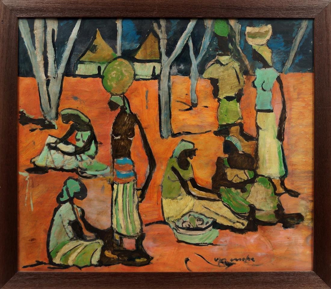 Maurice van Essche, South African 1906-1977- Villagers - Sep 09, 2014 ...