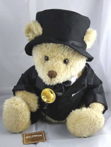 Millennium Wellington Bear In Plush Beige B