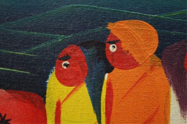 Haitian Laurent Casimir Painting 1980 : Lot 39