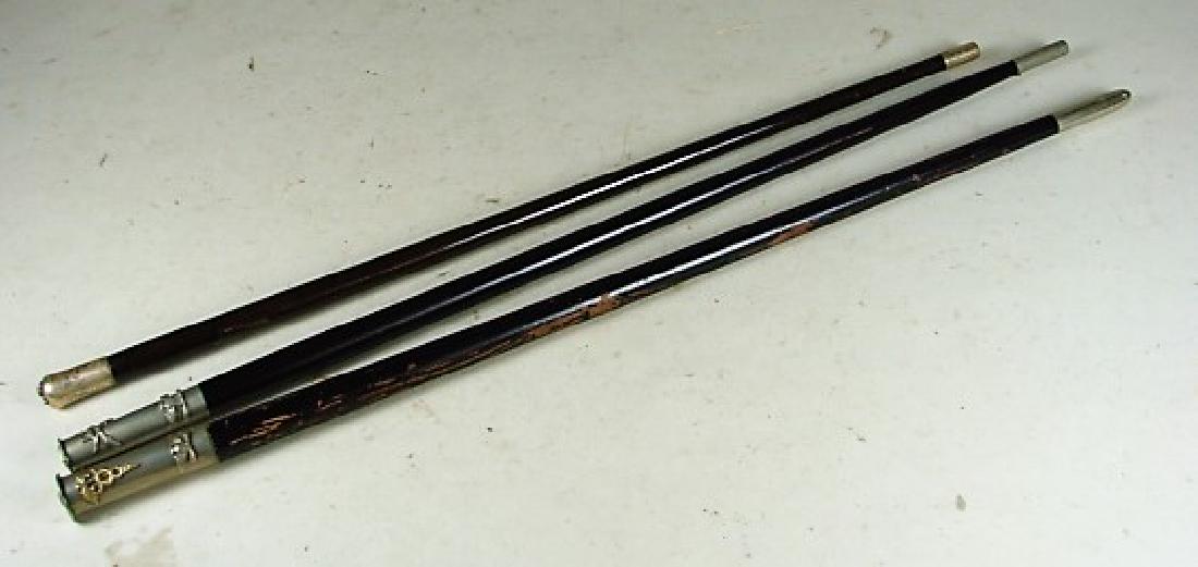 3 US Officers Swagger Sticks