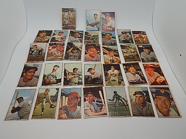 Lot Of 31 Different 1953 Bowman Color Baseball Cards