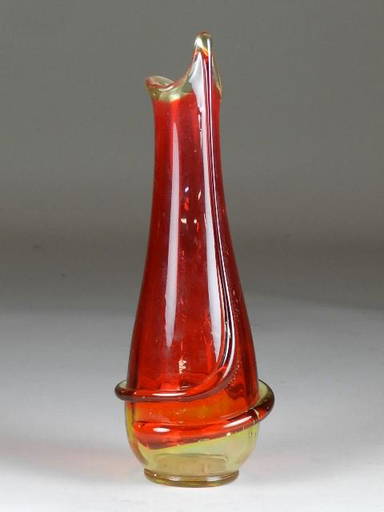 Mid Century Amberine Vase