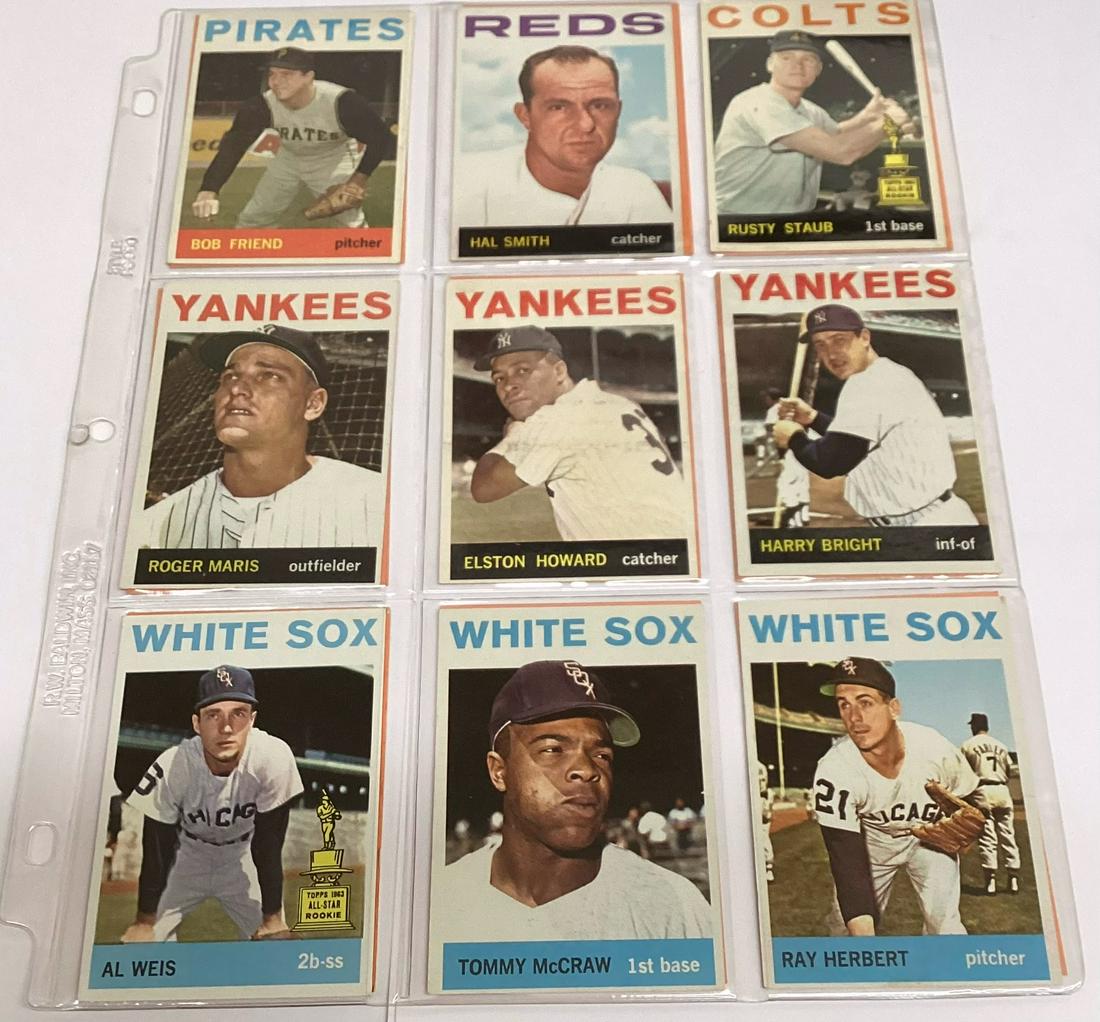 52 1964 Topps Baseball Cards