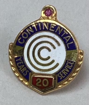 Continental Can Co 10k Gold Service Pin