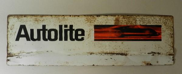 Vintage Autolite Service Station Sign