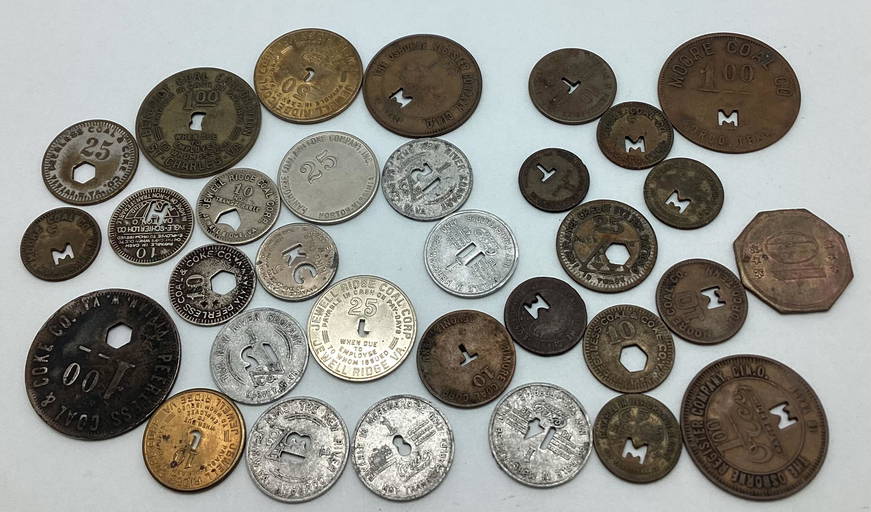 Group Of Coal Mining Scrip Tokens