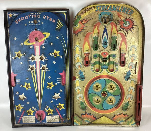Two 1940s Marbles Pinball Games (#0450) on Feb 25, 2023 | Valley ...