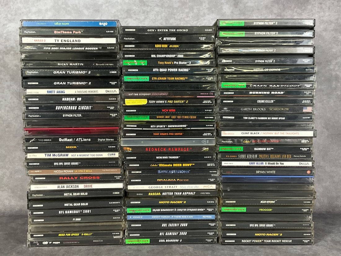 Playstation Compact Discs Auction