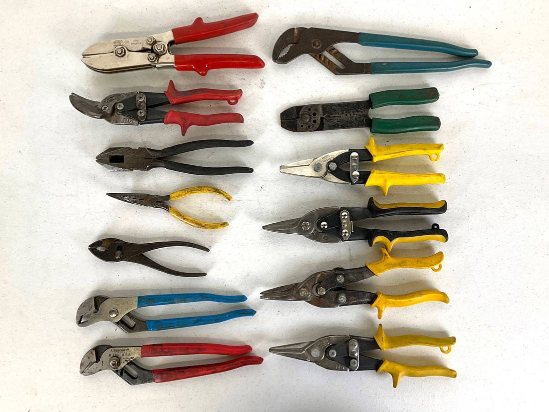 Pliers, Snips And Pipe Crimper Auction