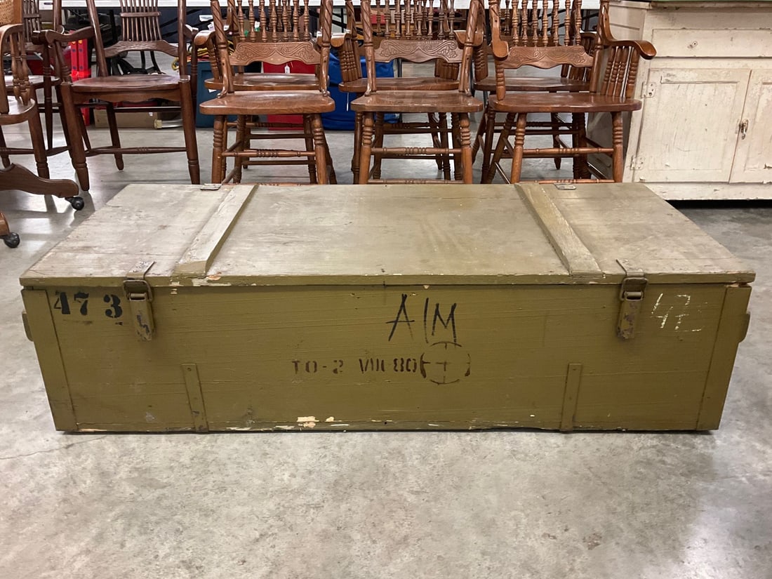 Military Arms Crate Locker Auction