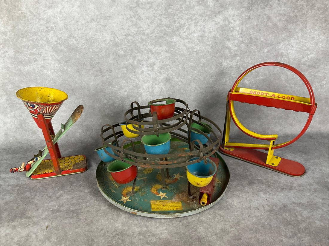 Marble & Sand Tin Litho Toys Auction