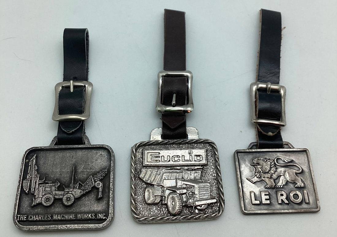 Group Of Three Heavy Equipment Watch Fobs Auction