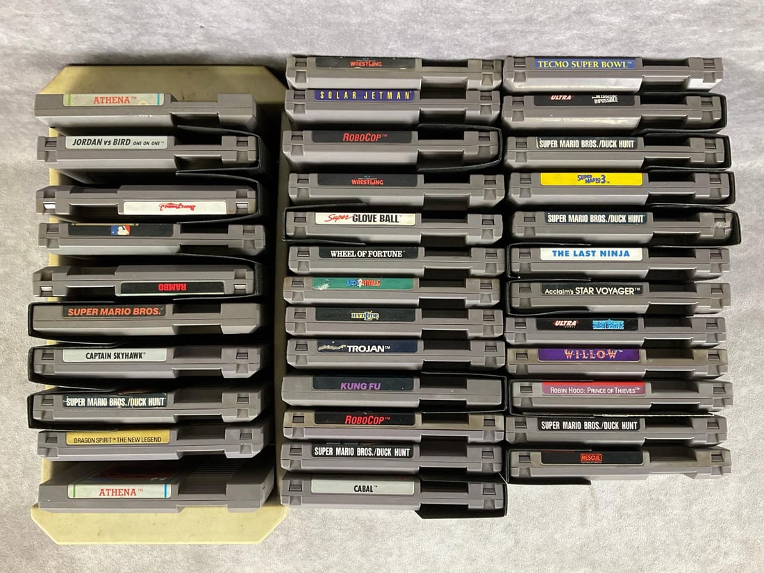 Nintendo Game Cartridges Auction