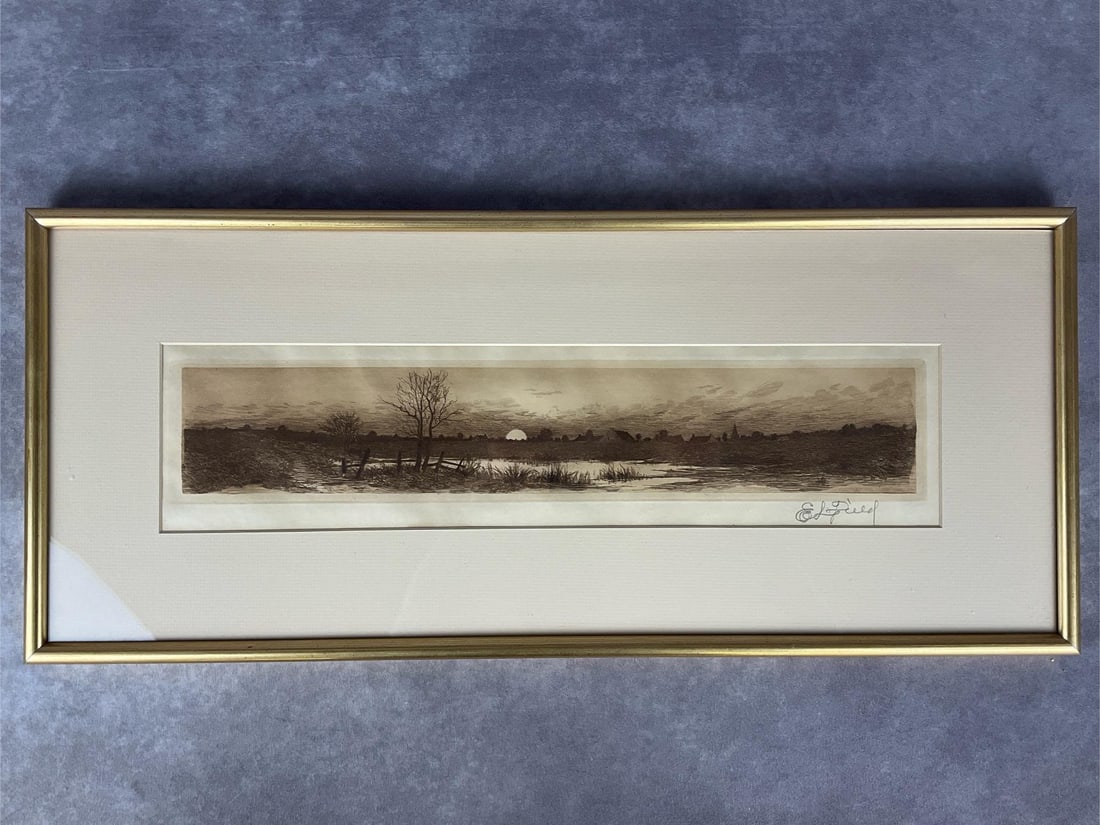 E.l. Field Signed Etching Auction