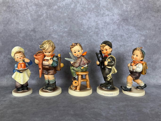 Five Tmk 5 Boy Hummels