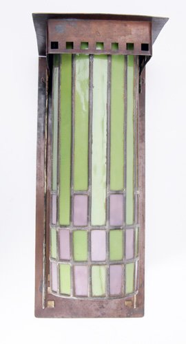 26: ROYCROFT Secessionist wall sconce designed by Dard