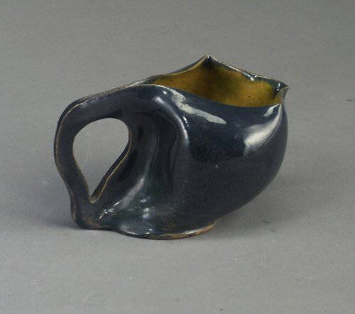 George Ohr Pitcher With Pinched And Cut