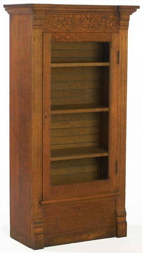 ROYCROFT Single door bookcase (no. 84) - Mar 09, 2008 | Craftsman ...