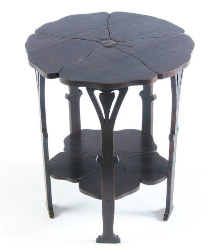 63: GUSTAV STICKLEY Oak Poppy table with floriform lowe - Mar 11, 2006 ...