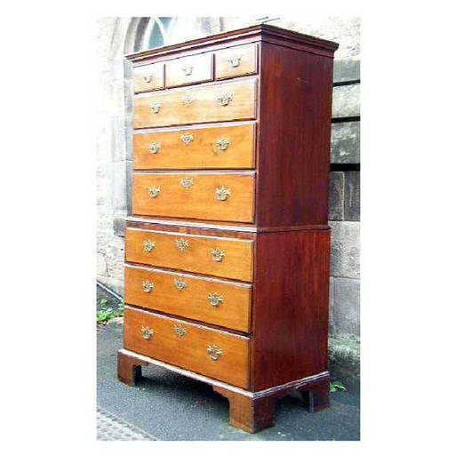 3276: Furniture - A George III mahogany tallboy, the to - Nov 13, 2005 ...