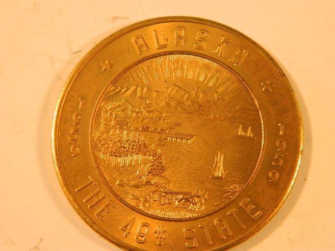 Alaska Statehood Coin 1959