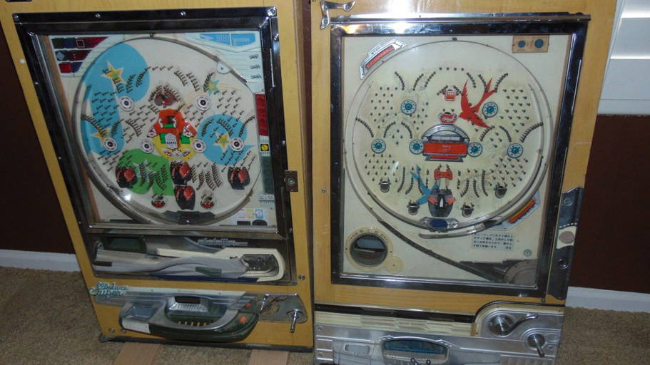 Two Vintage Pachinko Machines