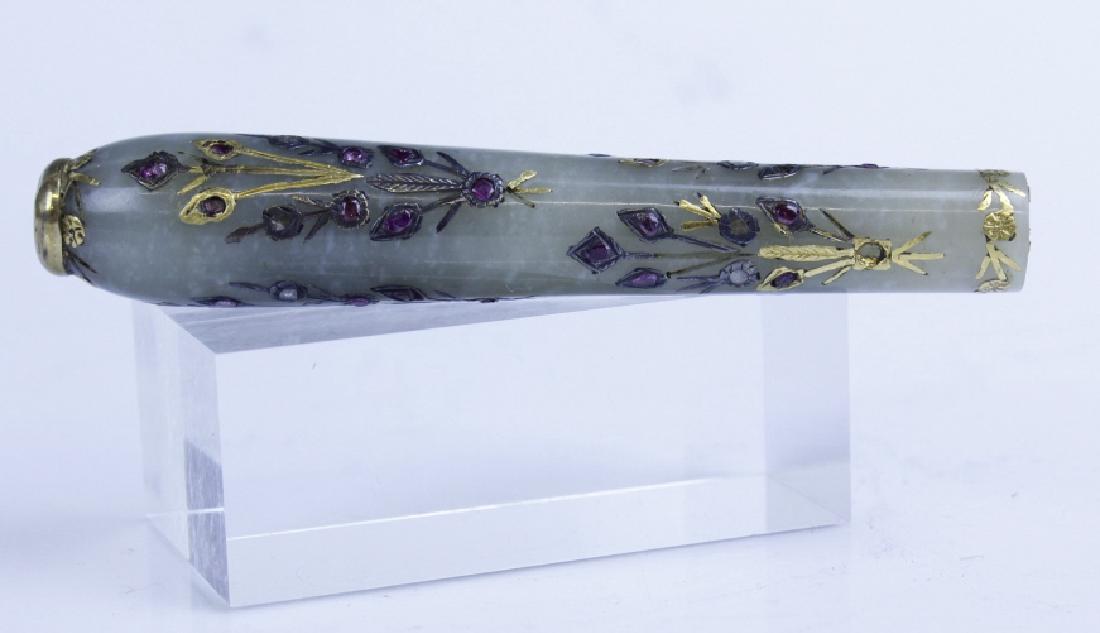 Mughal Style Chinese White Jade Dagger Handle