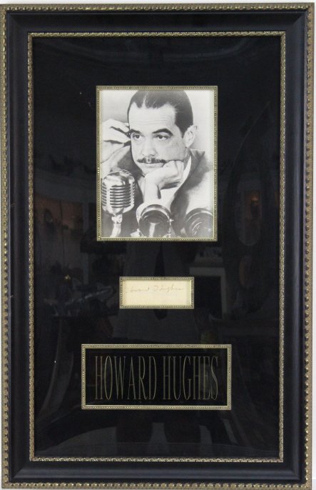 Howard Hughes B&W Photograph w/ Original Signature