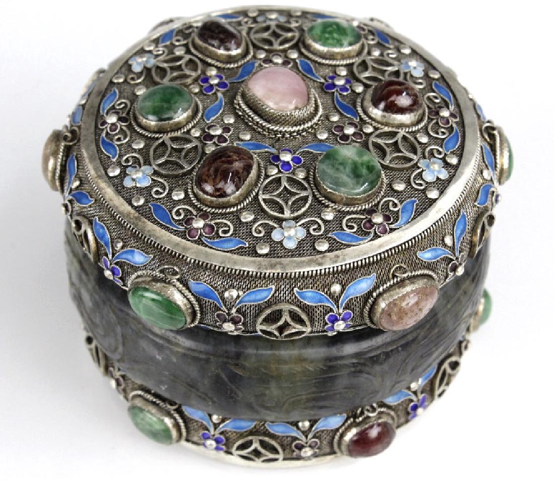 A CHINESE SILVER GILT ENAMEL AND JADE BOX - Apr 15, 2017 | Louvre ...