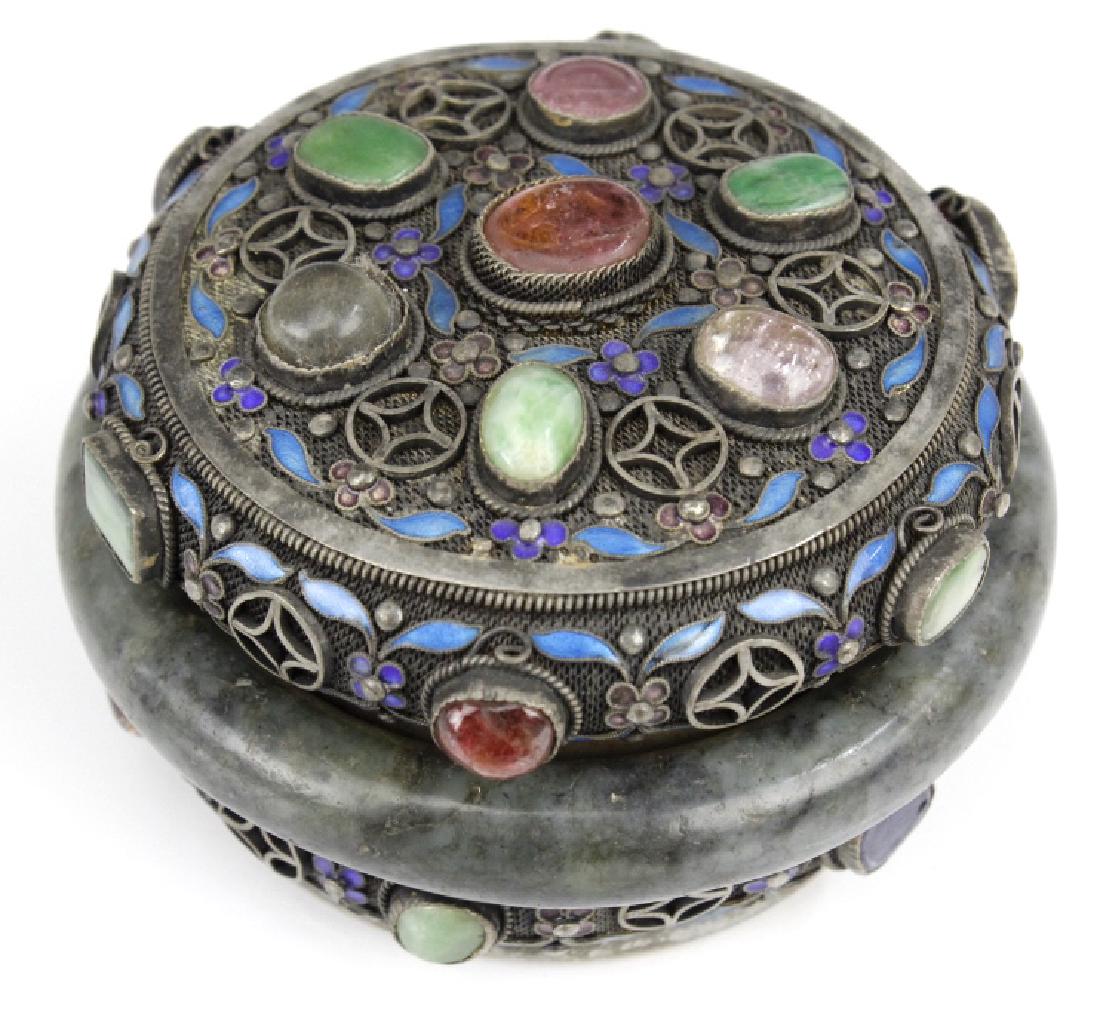 A CHINESE SILVER GILT ENAMEL AND JADE BOX - Apr 15, 2017 | Louvre ...