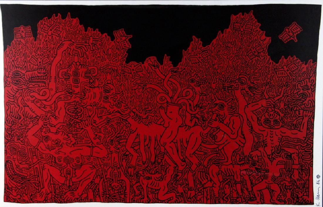 Keith Haring '86 Apocalyptic Visions Heaven & Hell