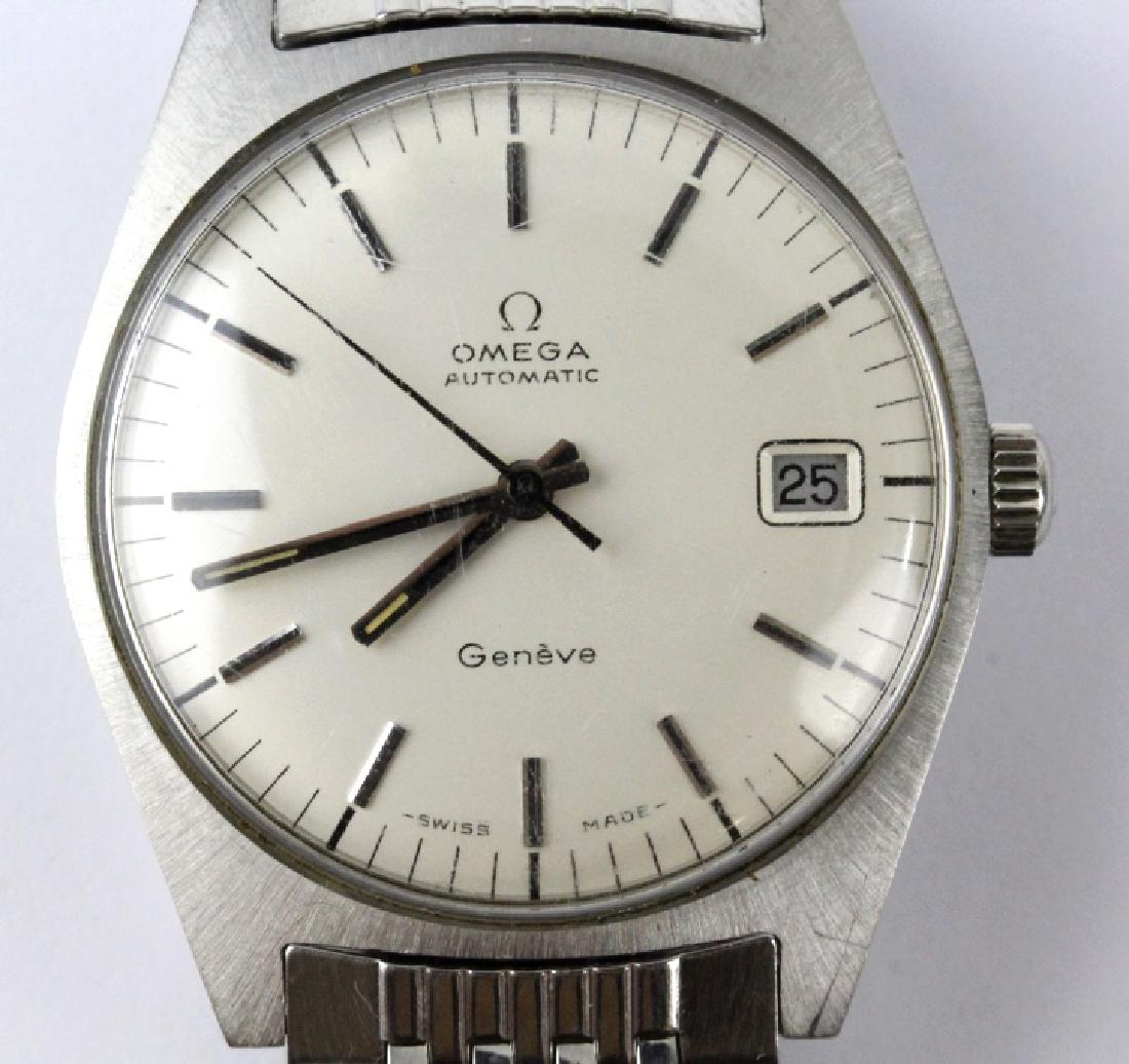 1970's Omega Automatic Date Ss Steel Wrist Watch