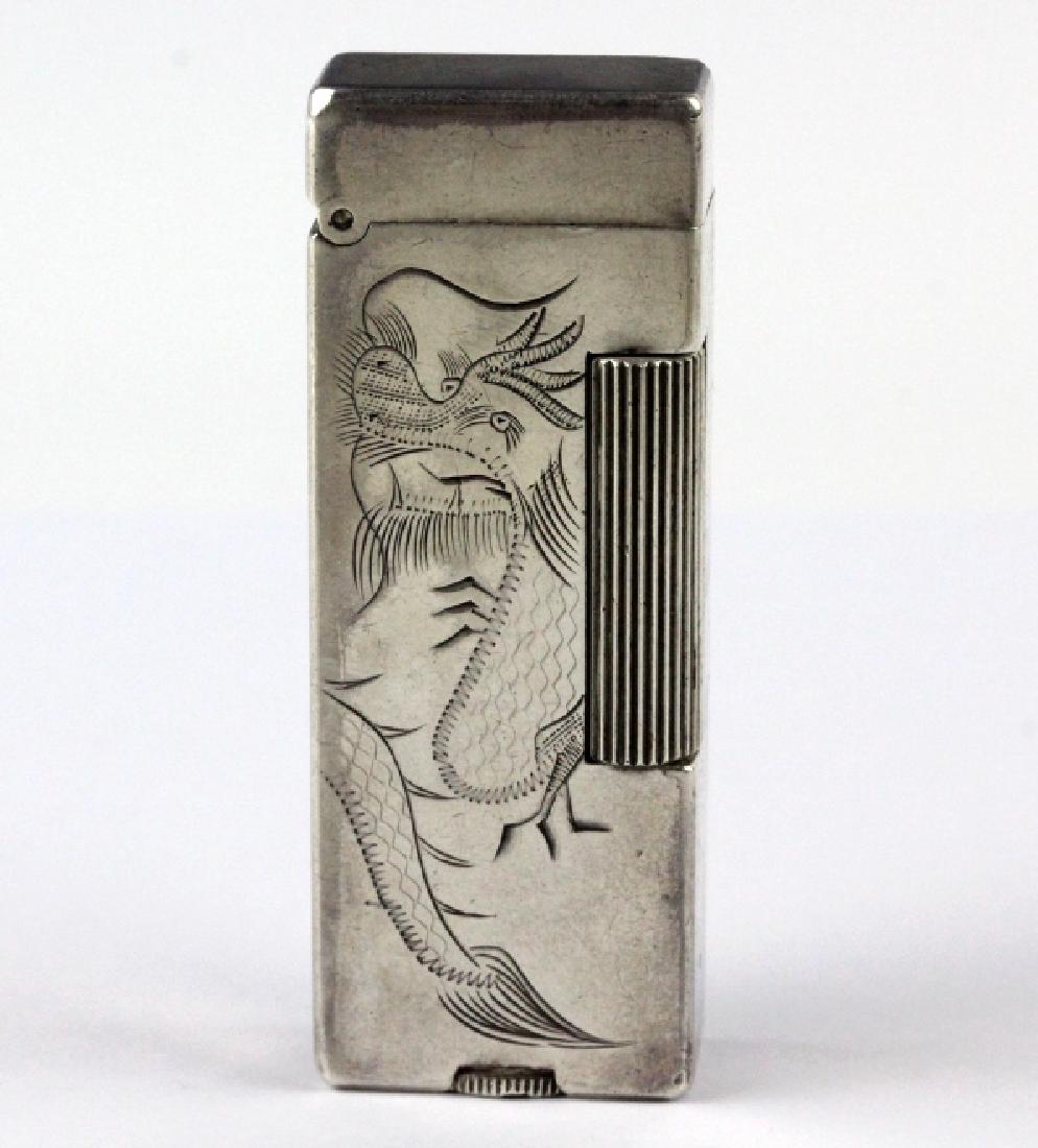 Shanghai Dunhill Rollalite Silver Dragon Lighter