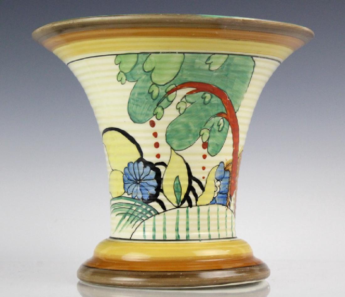 RARE Clarice Cliff Cornwall Bizarre Pottery Vase