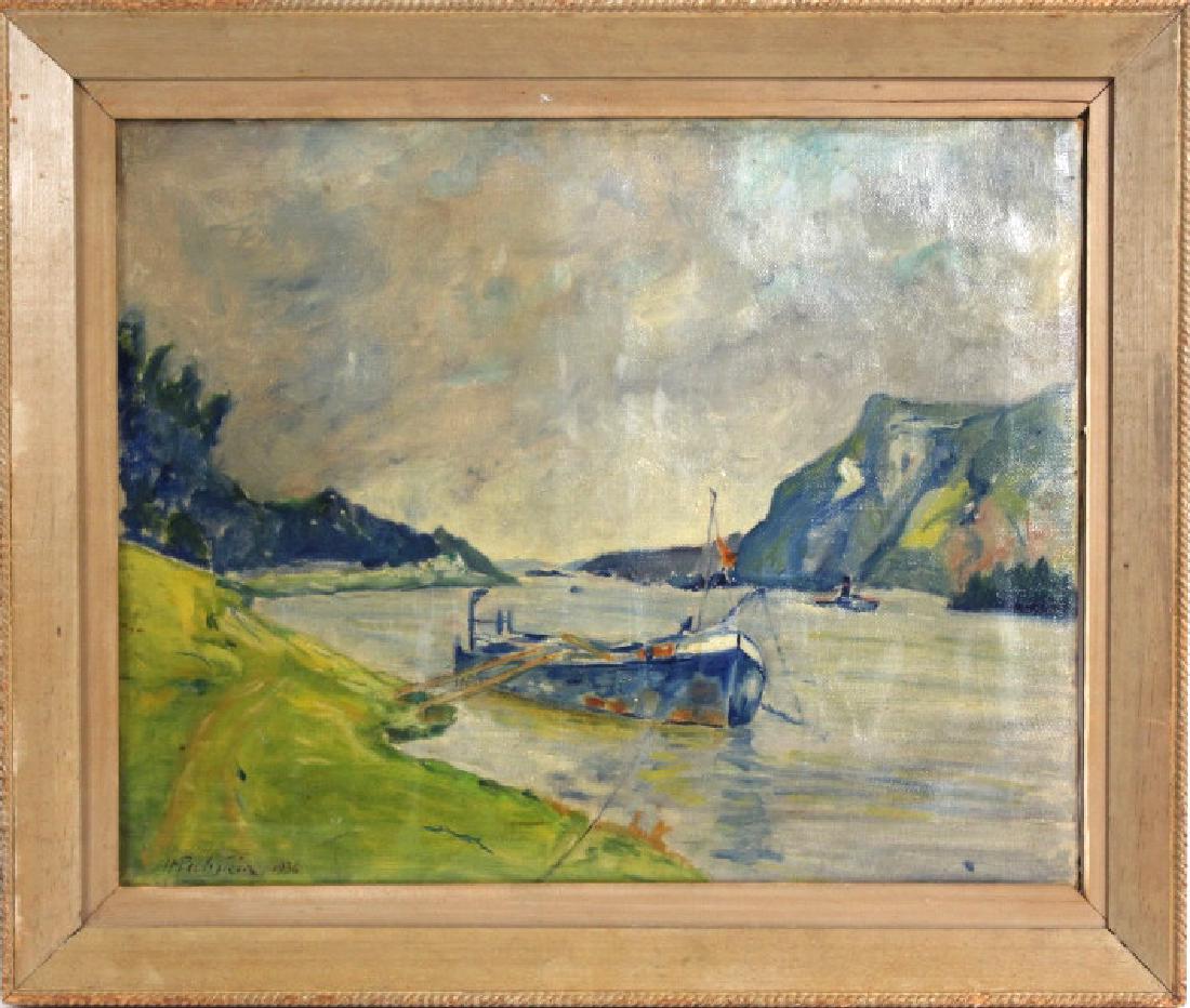 Max Herman Pechstein Landscape Oil Painting LISTED