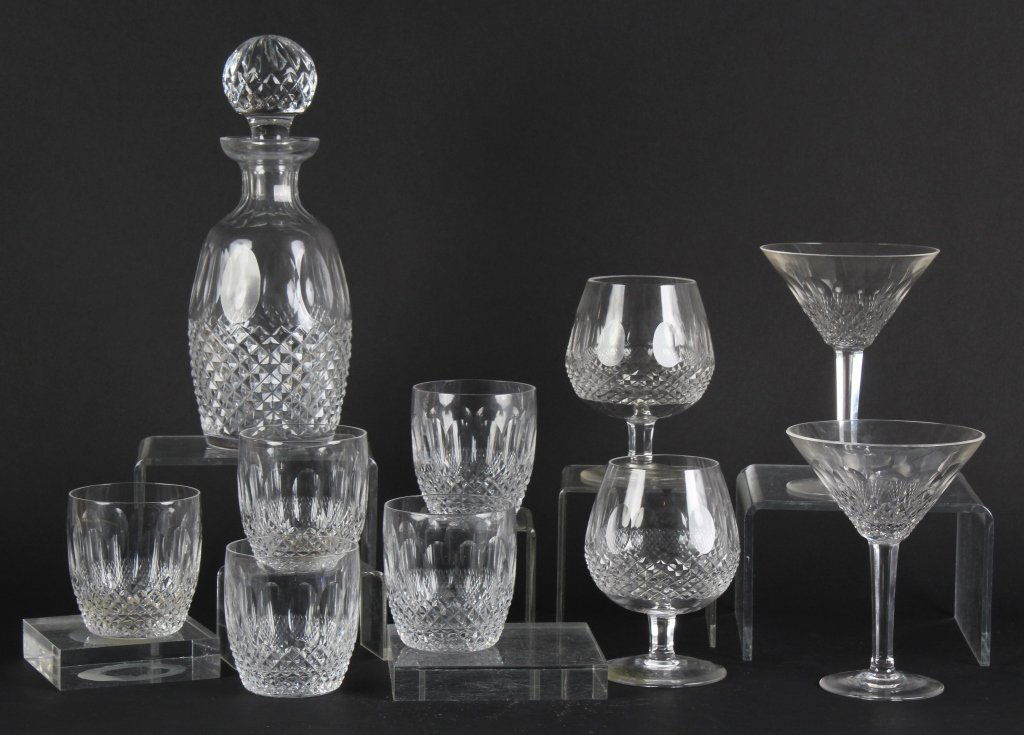 Waterford Crystal Colleen Decanter & Bar Glasses