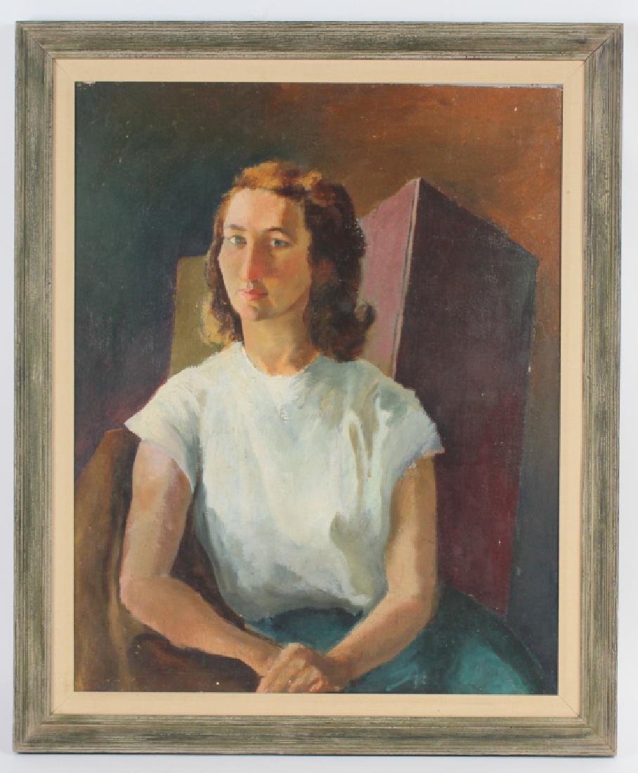 Townsend Howe Young Girl Portrait Oil Painting