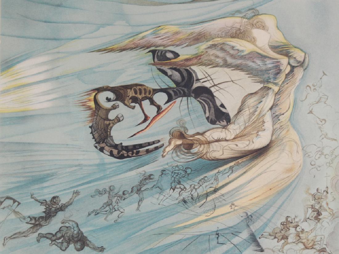 Salvador Dali Surreal Angel LE Art Lithograph SIGNED