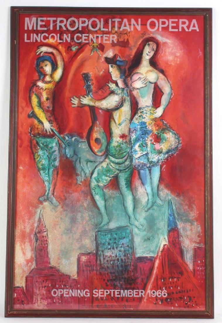 Chagall Metropolitan Opera Lincoln Center Poster Art
